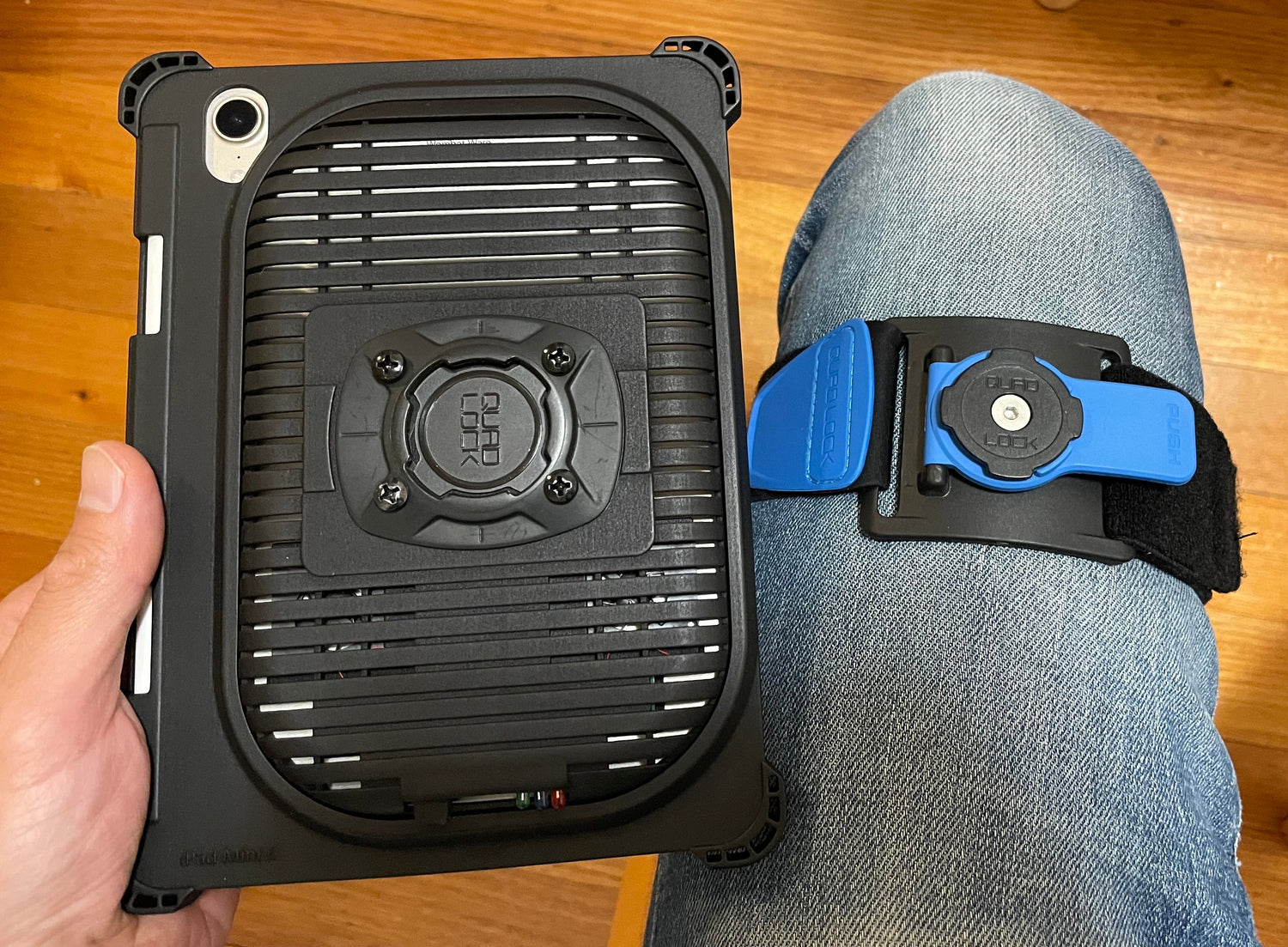 Kneeboard hack with Quad Lock – Wombat Ware